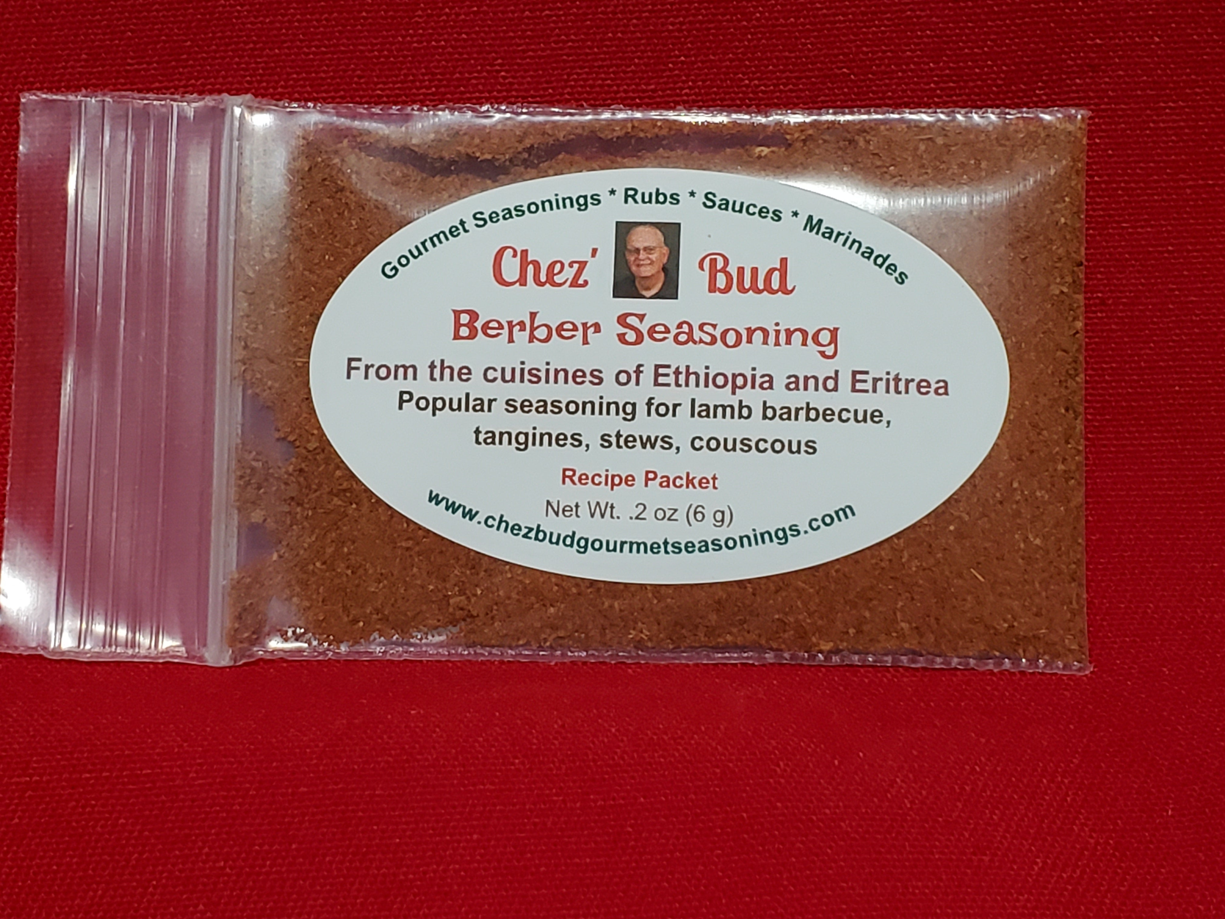 Amazigh (Berber) Seasoning Resealable Packet by Chez' Bud Gourmet ...